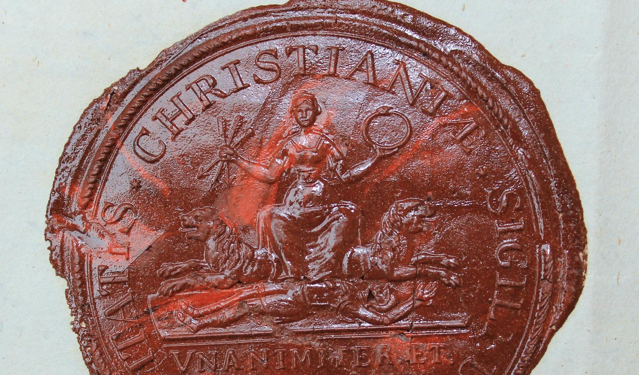 Civitatis Christianiæ sigillum – Byen Christianias segl (1800-tall ...