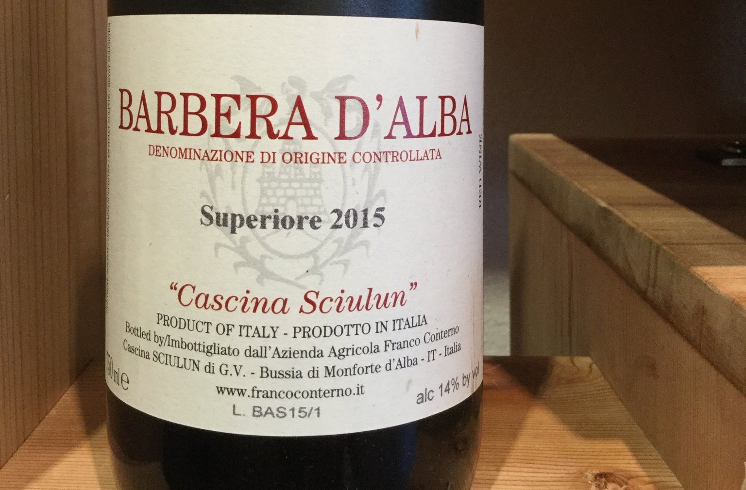 Franco Conterno Cascina Sciulun Barbera d’Alba Superiore 2015 – Document