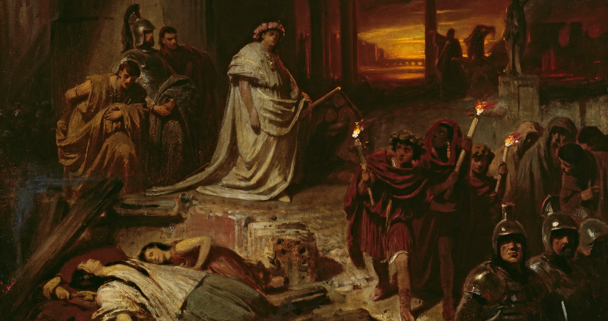 Keiser Nero under Romas brann i juli, år 64 (c.1861) – Document