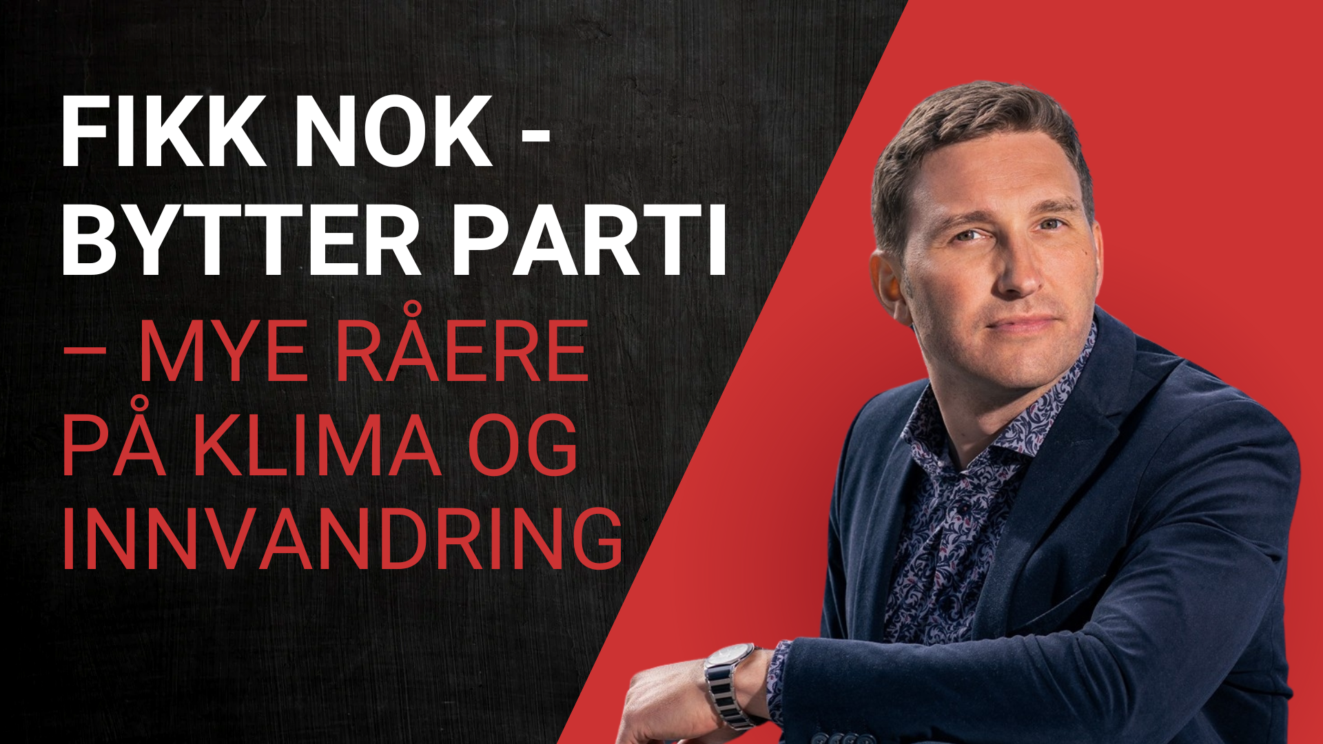 Truls Olufsen-Mehus om hvorfor han bytter parti: – FrP ble altfor svake ...