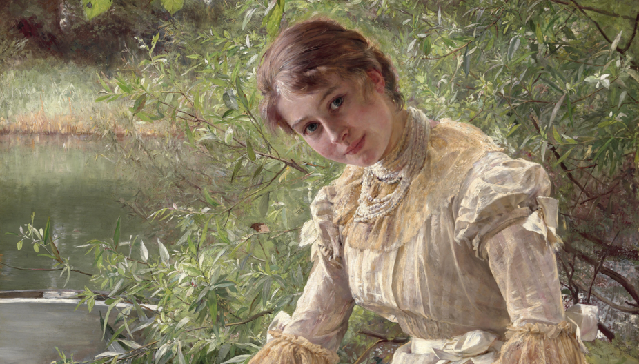 Portræt af kunstneren Marie Triepcke (1885).