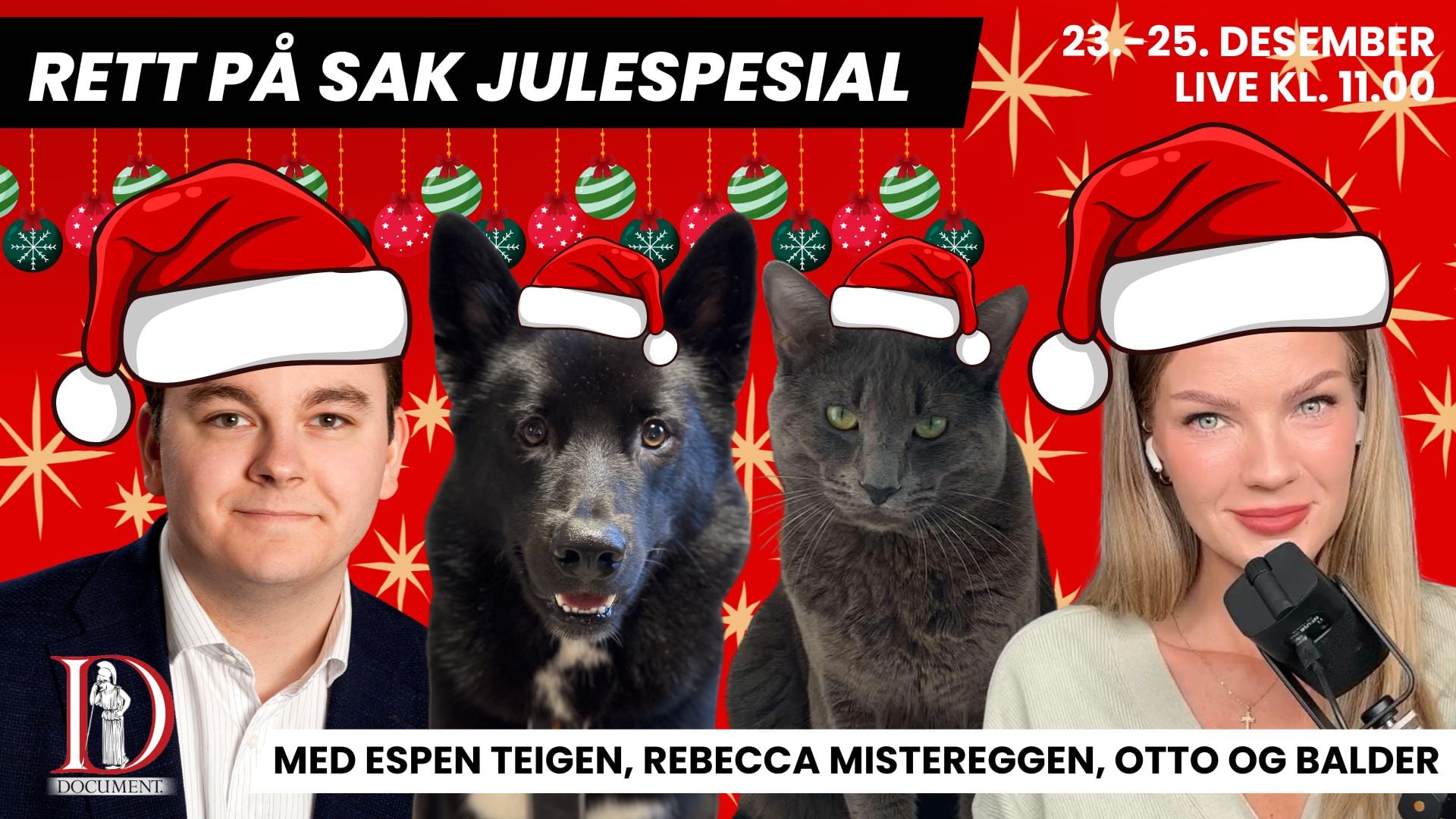Rett på sak inviterer til julespesial: Humor, nyheter og høytidsglede