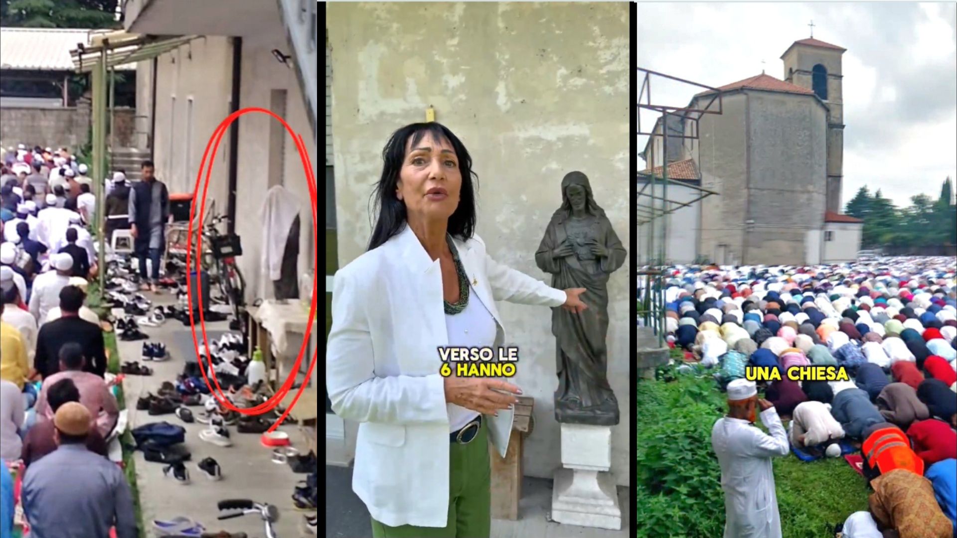 Jesus ble dekket til – raser etter muslimsk bønn i italiensk kirke