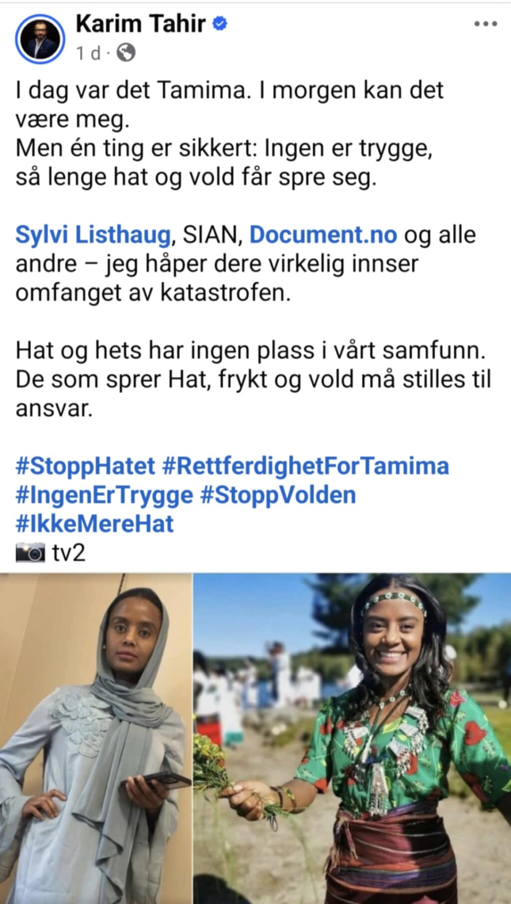 Karim Tahir peker på Document som hatspreder – men hvem er det som ...