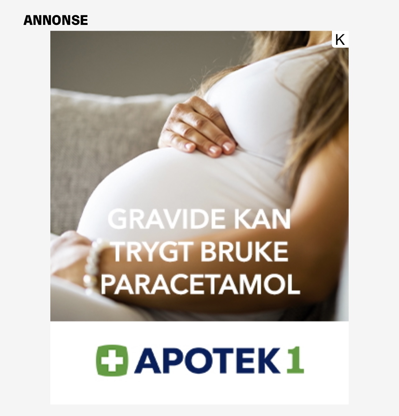 Apotek1 etter Trump-advarsel: – Gravide kan trygt bruke paracetamol