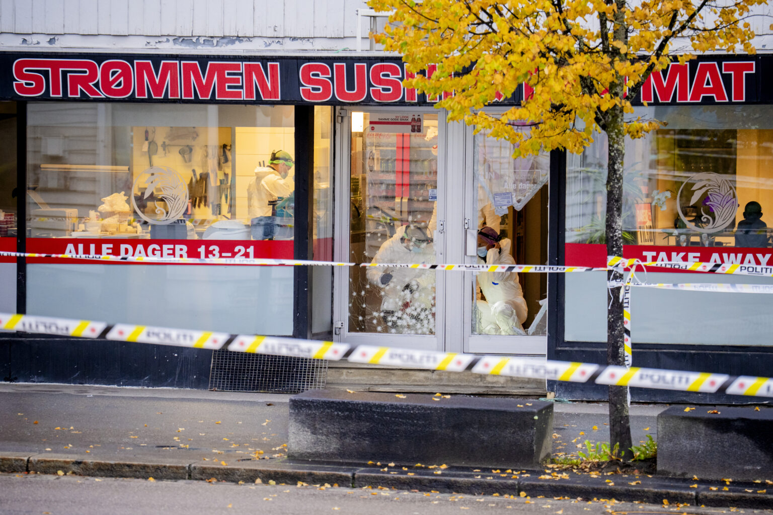 Skudd mot samme spisested lørdag